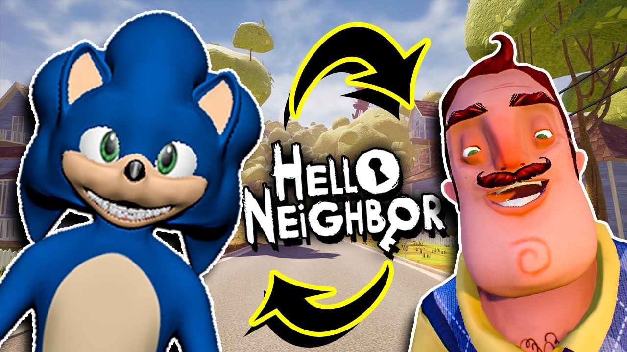 HELLO UGLY SONIC | Hello Neighbor Mod - YouTube