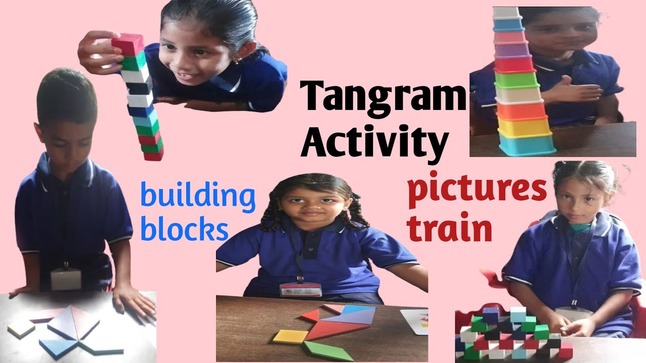 31 August 2024| Tangram | pictures train| Building blocks Activities ...