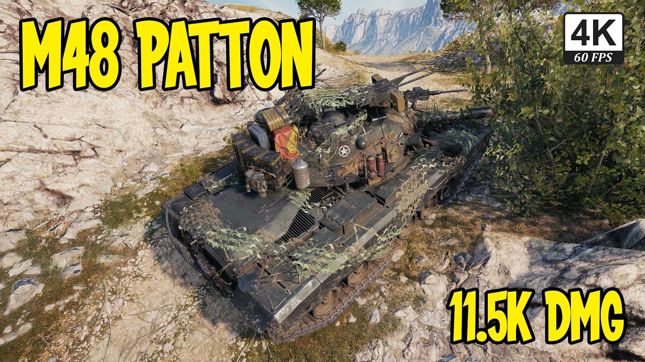 World Of Tanks M48 Patton (11.5k Damage) - YouTube