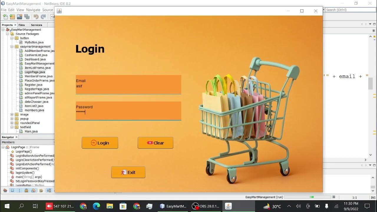 Easy Mart Management System | Java Swing | Derby Database | CSE 2100 SD Lab Project | AUST - YouTube