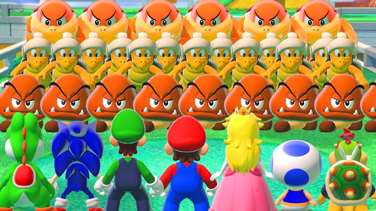 Can Mario & Friends defeat 999 Enemies in Super Mario 3D World + Bowser ...