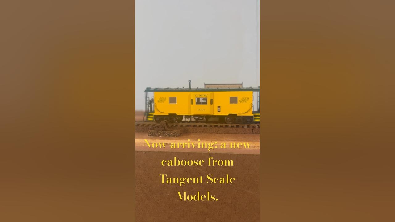 Early Christmas present from my wife: one of Tangent’s new CNW cabooses. #hoscale #modelrailroad ...
