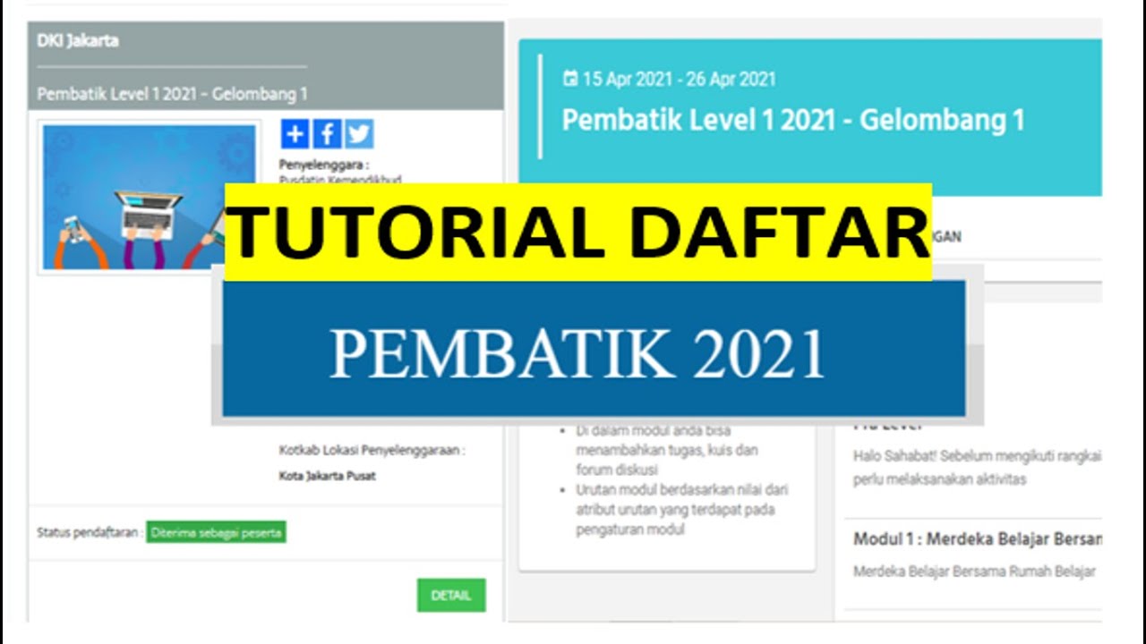 TUTORIAL DAFTAR PEMBATIK 2021 - YouTube