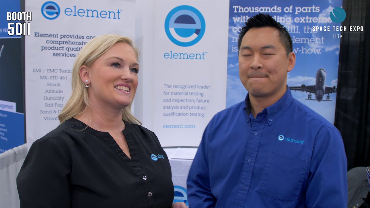 Element Materials Technology talks to EXPO TV at Space Tech Expo USA ...