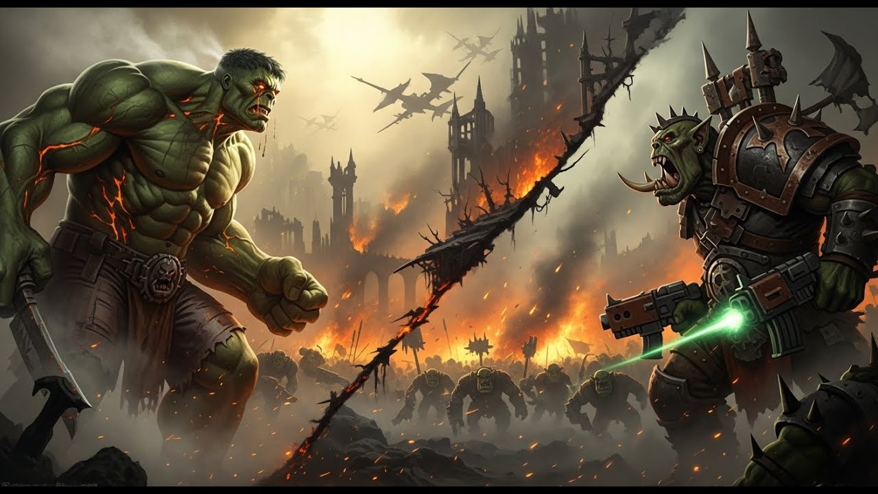 What If The Hulk Fought an Ork WAAAGH in Warhammer 40K - YouTube