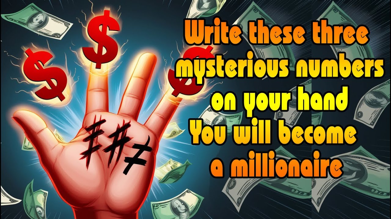 Write these three mysterious numbers on your hand and watch the money ...