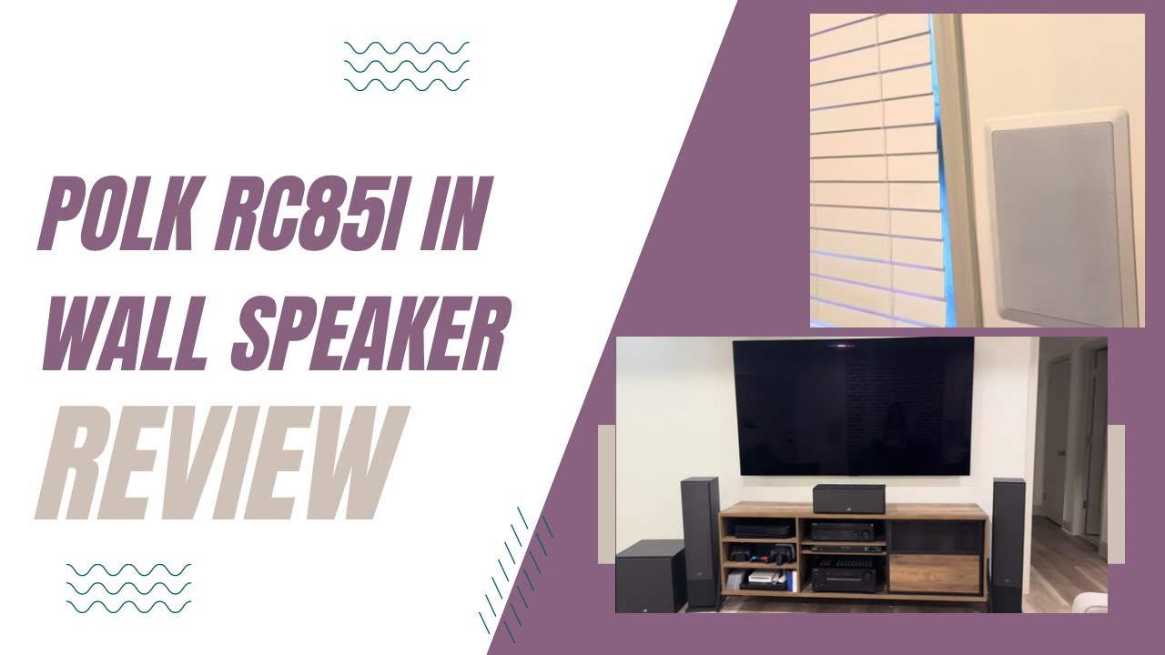 Polk rc85i In Wall Speaker in our Home Theater: Review and Demo - YouTube