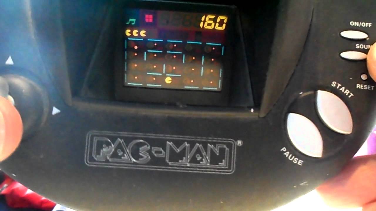 VIDEO OF RARE official NAMCO PAC MAN HAND HELD VIDEO GAME MARKED 1980 ...