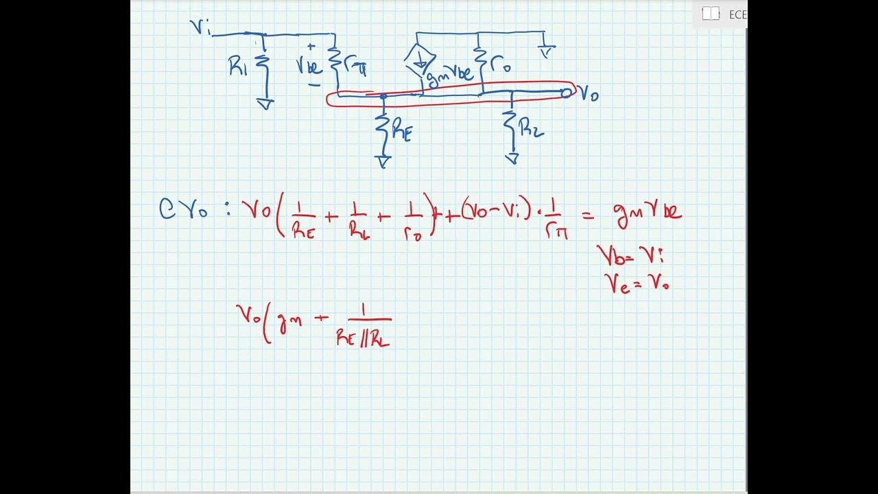 ECE 3204 Lecture 4C - BJT Amplifier Gain Analysis Example 2 - YouTube