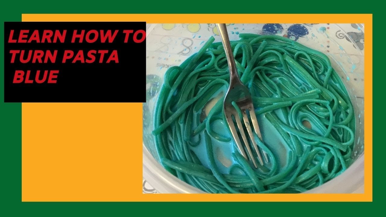 HOW TO MAKE BLUE SPAGHETTI - YouTube