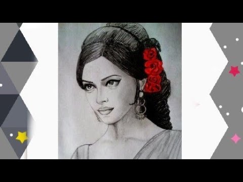 How to draw beautiful sketch of Deepika Padukone simple trick for ...