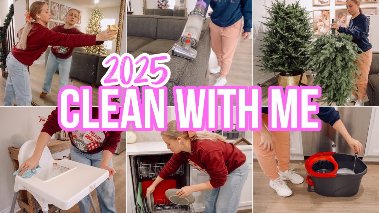 CLEAN WITH ME 2025 // STAY AT HOME MOM CLEANING MOTIVATION // BECKY ...