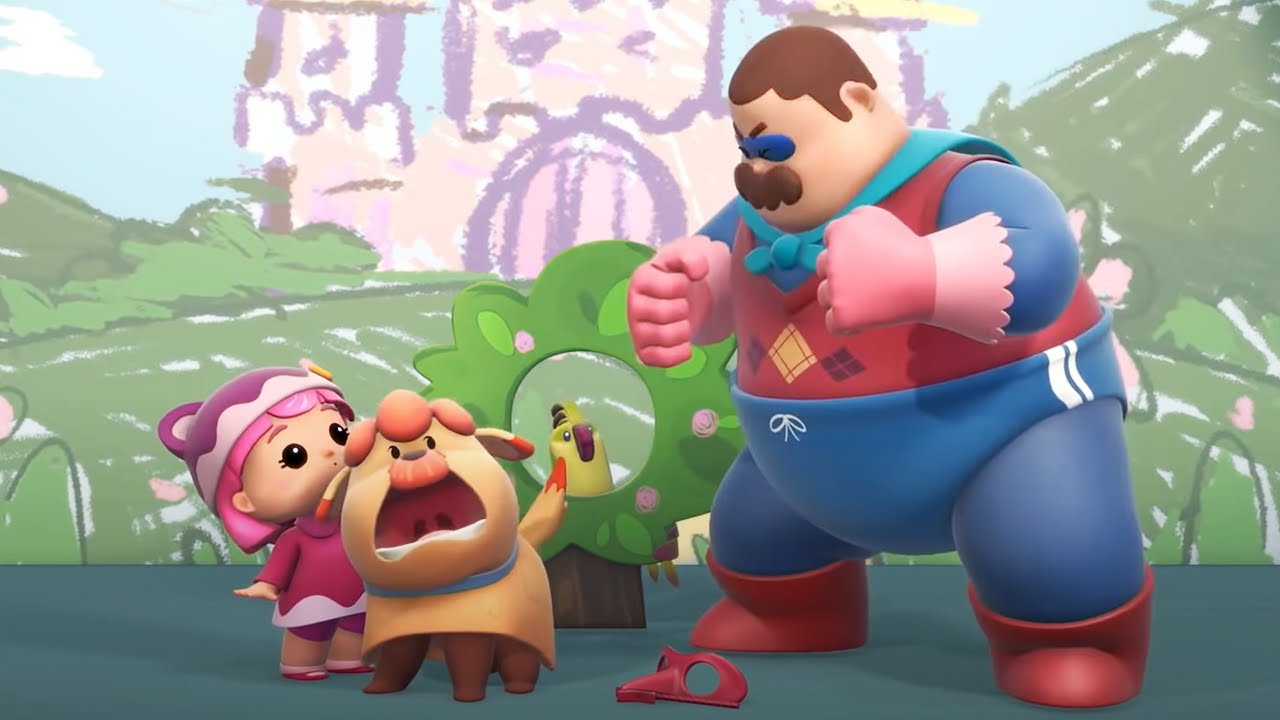 😨 GRUMPY DAD? 😡 | why is he grumpy? | Cartoon for kids! | Hero Dad ...