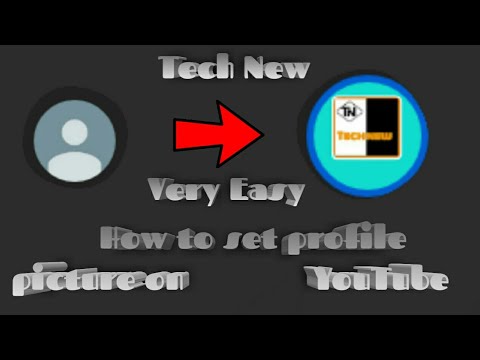 How to set profile picture on YouTube ll Tech New - YouTube