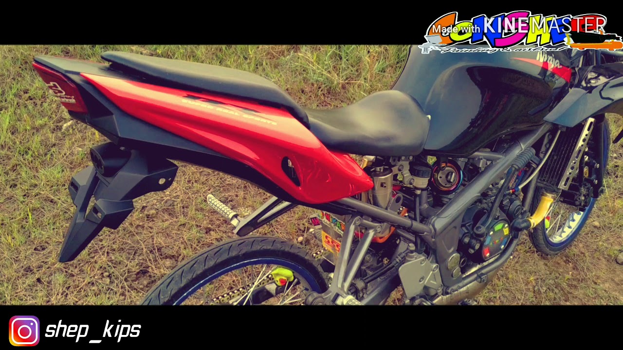 Modifikasi ninja rr merah rumahan - YouTube