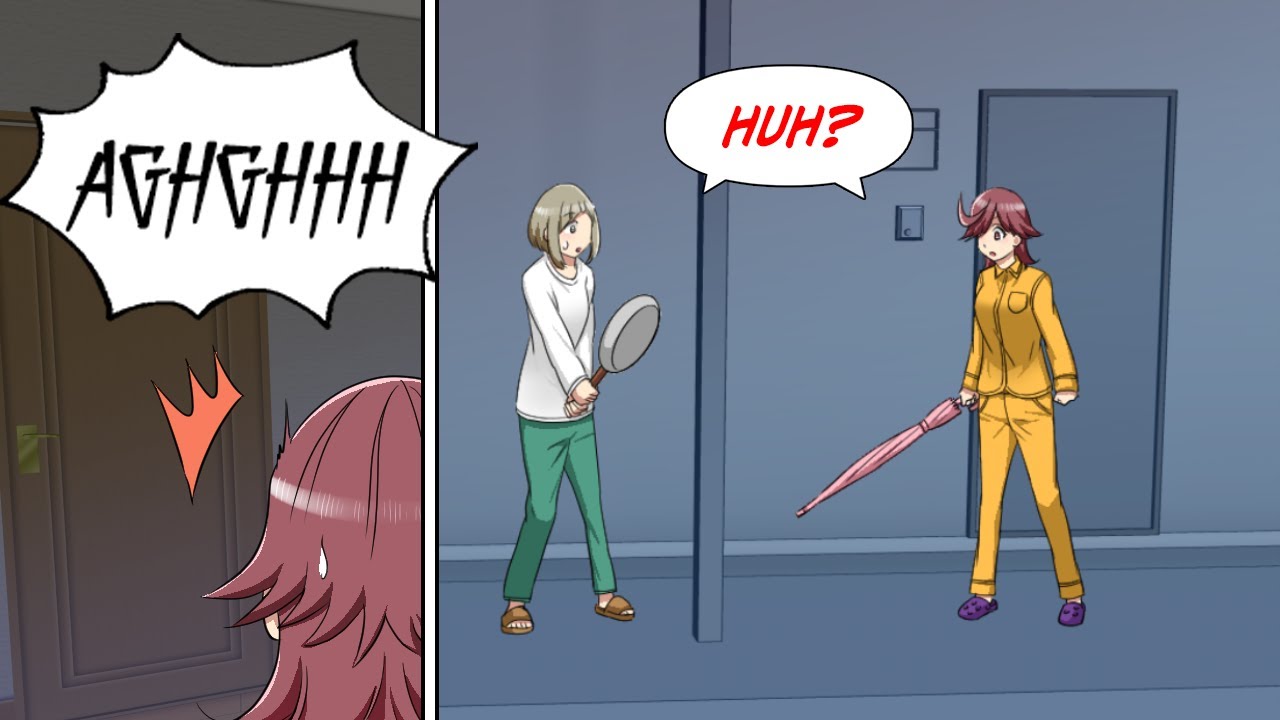 I heard a scream and ran out, but my neighbor was also startled ...