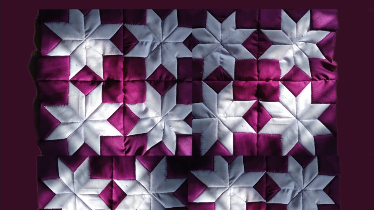 New rilli design | star shape patch work | traditional rilli design|how ...