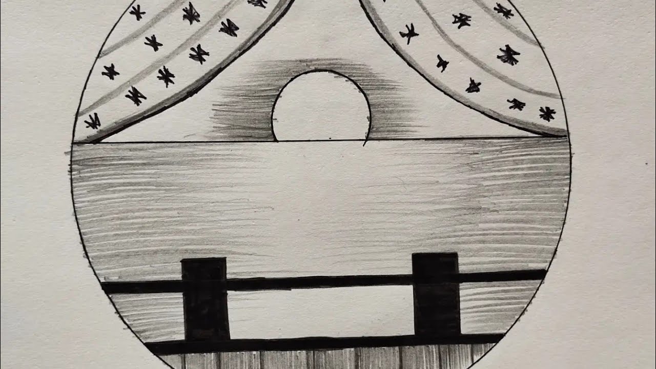 A beautiful window scene 😍#drawing #scenery #shading #draw ...