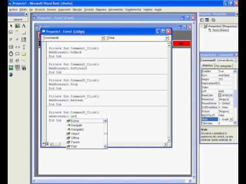 Visual basic 6.0 Web browser - YouTube