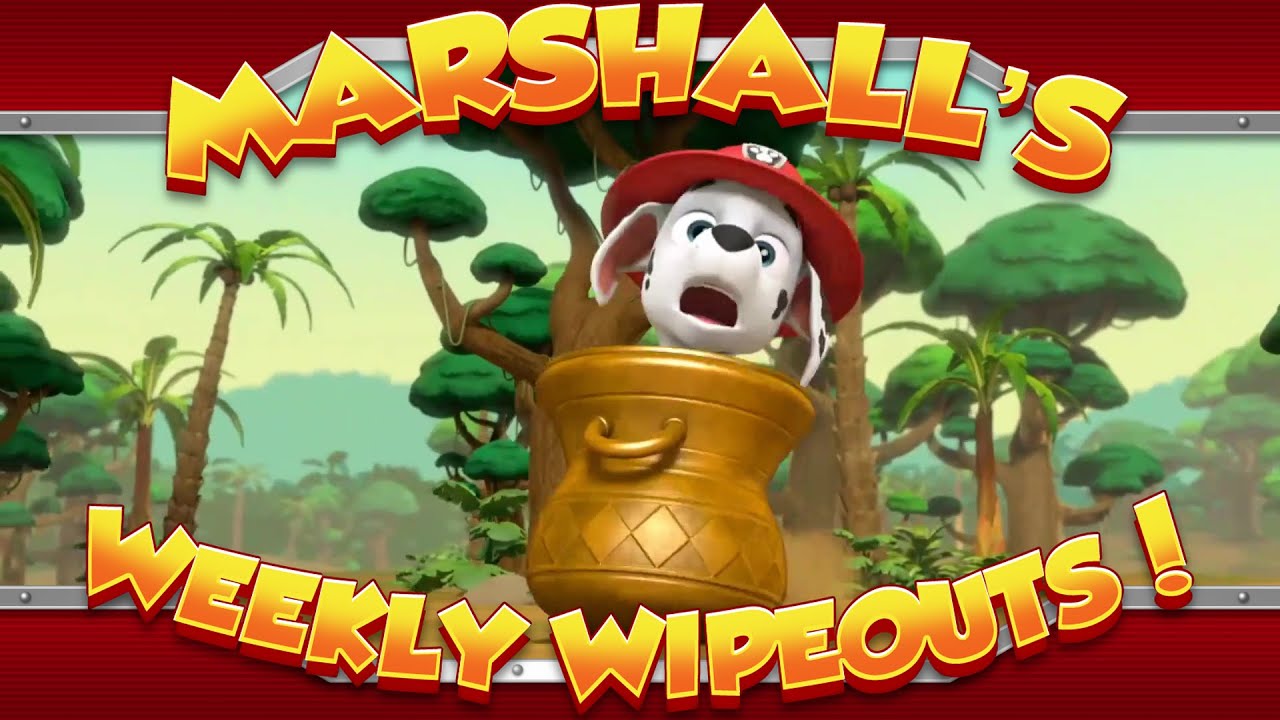Marshall's Weekly Wipeouts! (Season 5 - Pups Save Big Paw) - YouTube