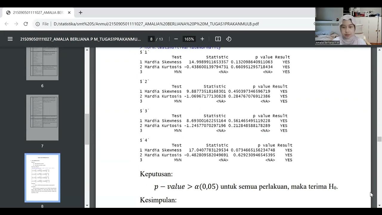 ANALISIS UJI MANOVA MENGGUNAKAN RSTUDIO - YouTube