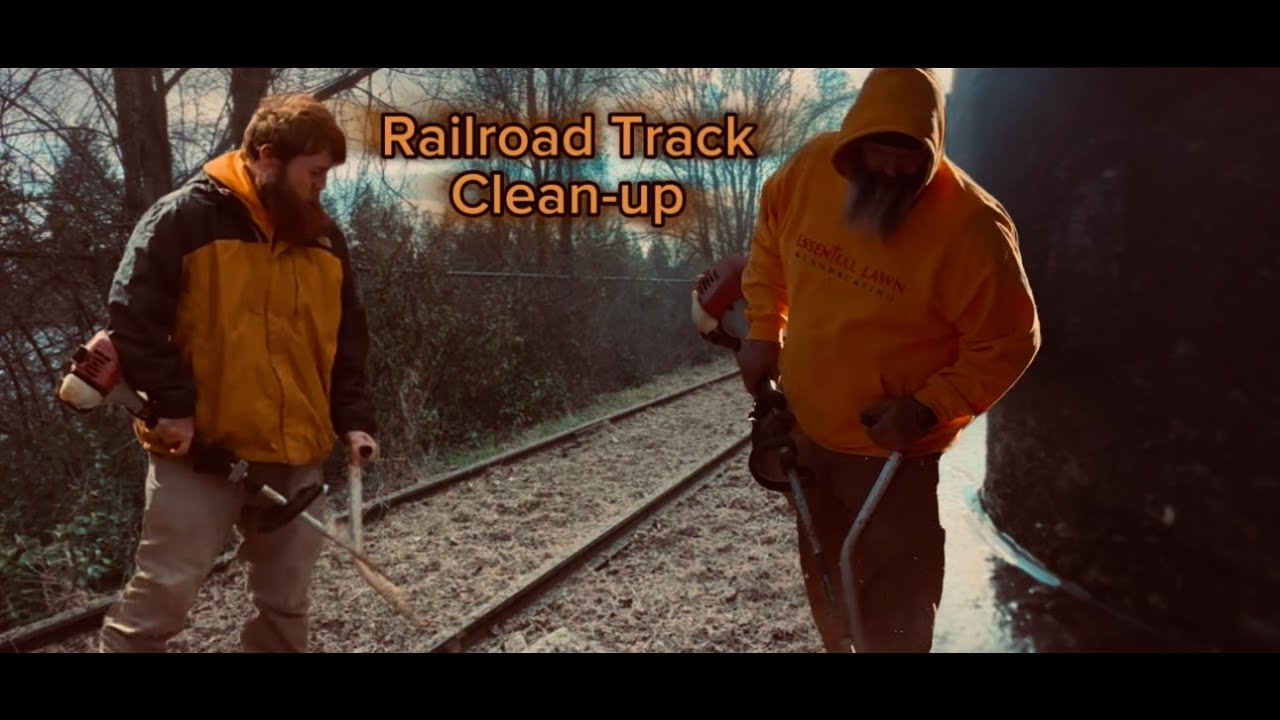 Clearing Almost 200 Yards of Overgrown Railroad Tracks in Just 3.5 ...