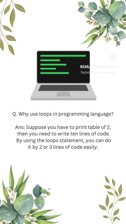 Why use loops in programming language. #programming #shortvideo #shortquestions - YouTube