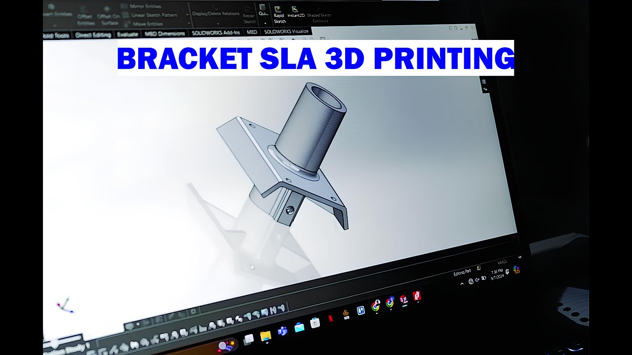 DOC.1 : Membuat Bracket-SLA 3D Printing - YouTube