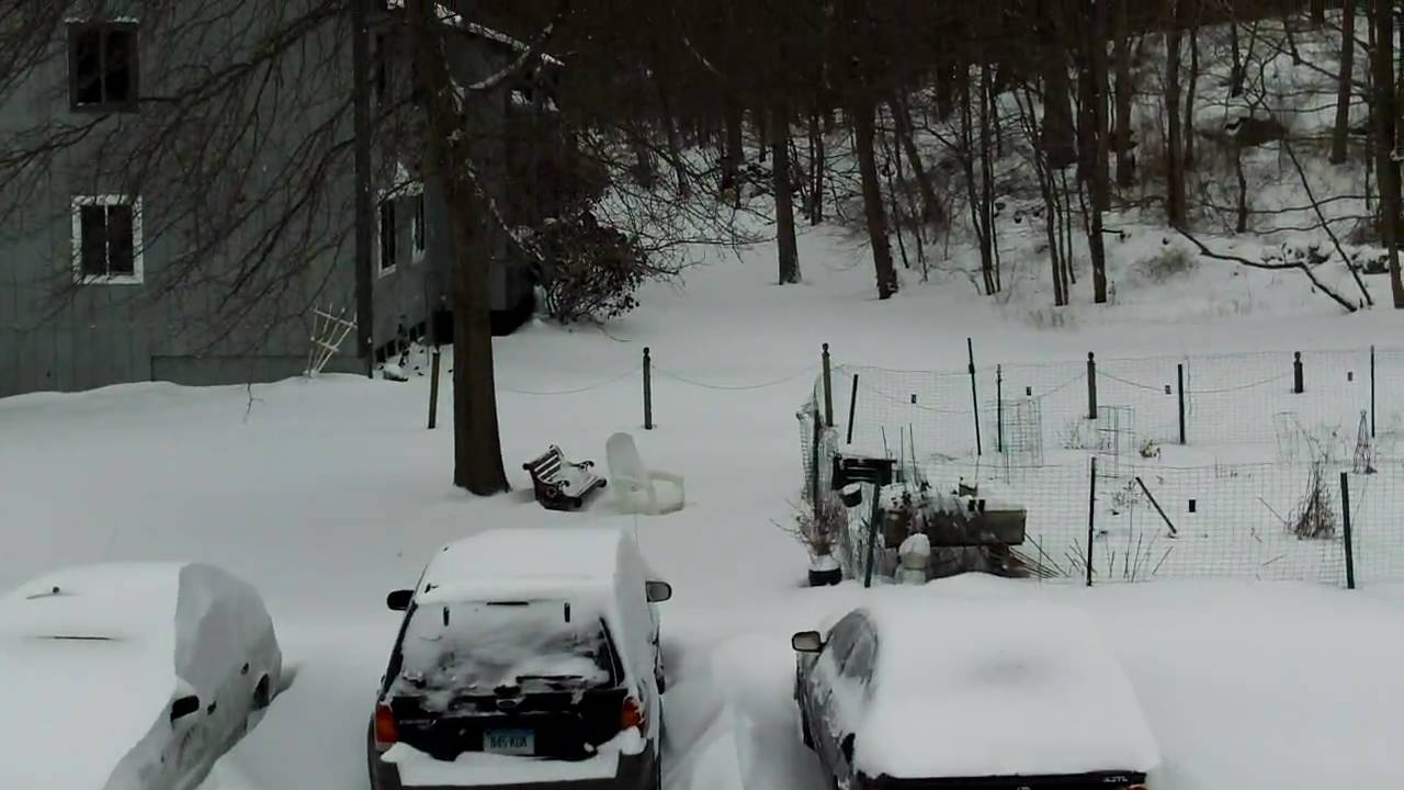 CT Snow Storm 2009 Part 2 - YouTube
