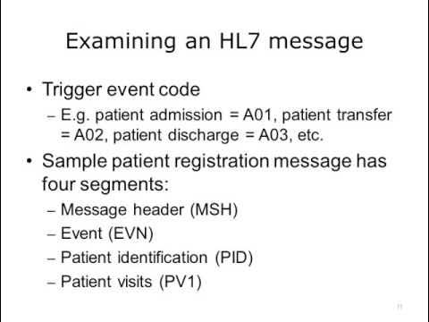 Introduction to HL7 V2 - YouTube
