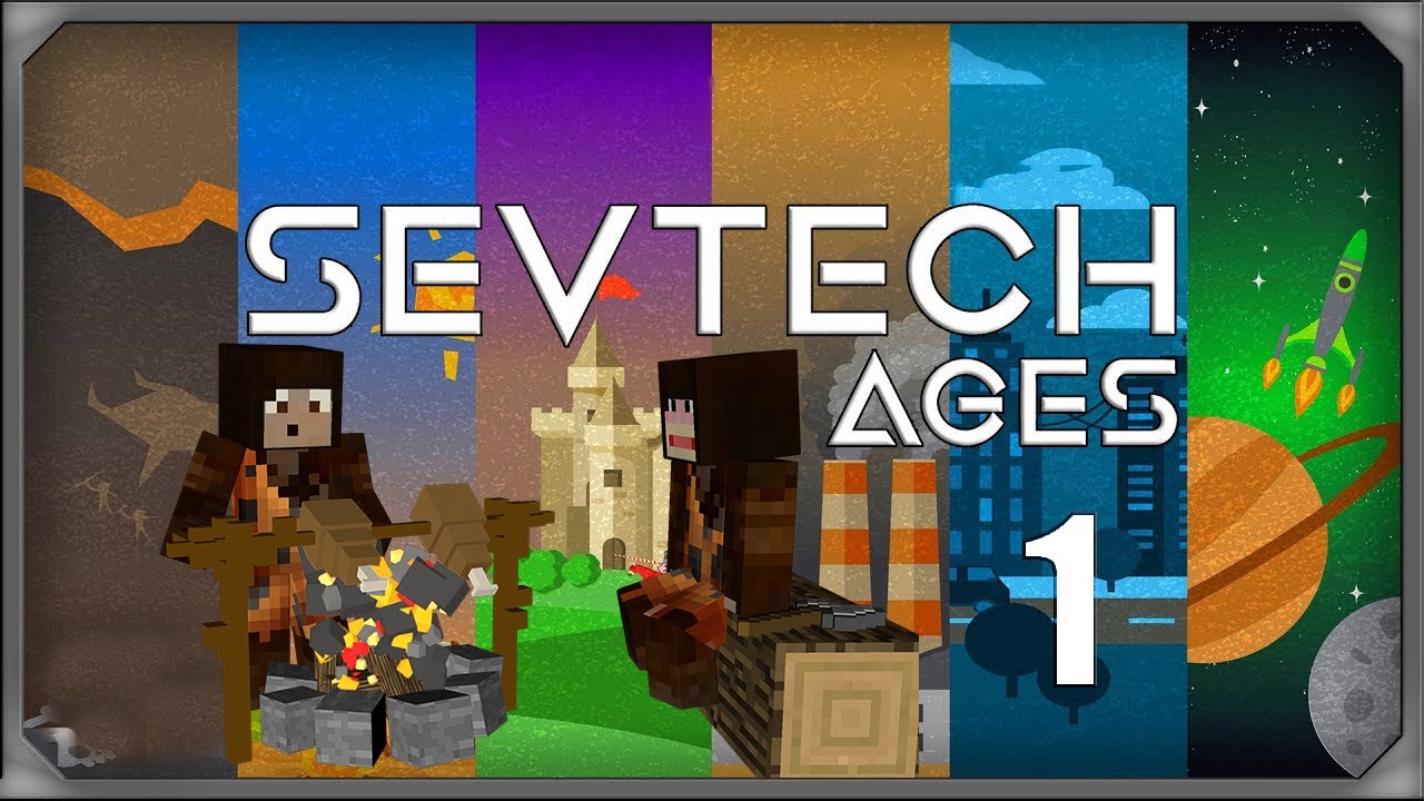 SevTech Ages - Эпизод 1 - Кооперативное выживание в Майнкрафт с модами ...