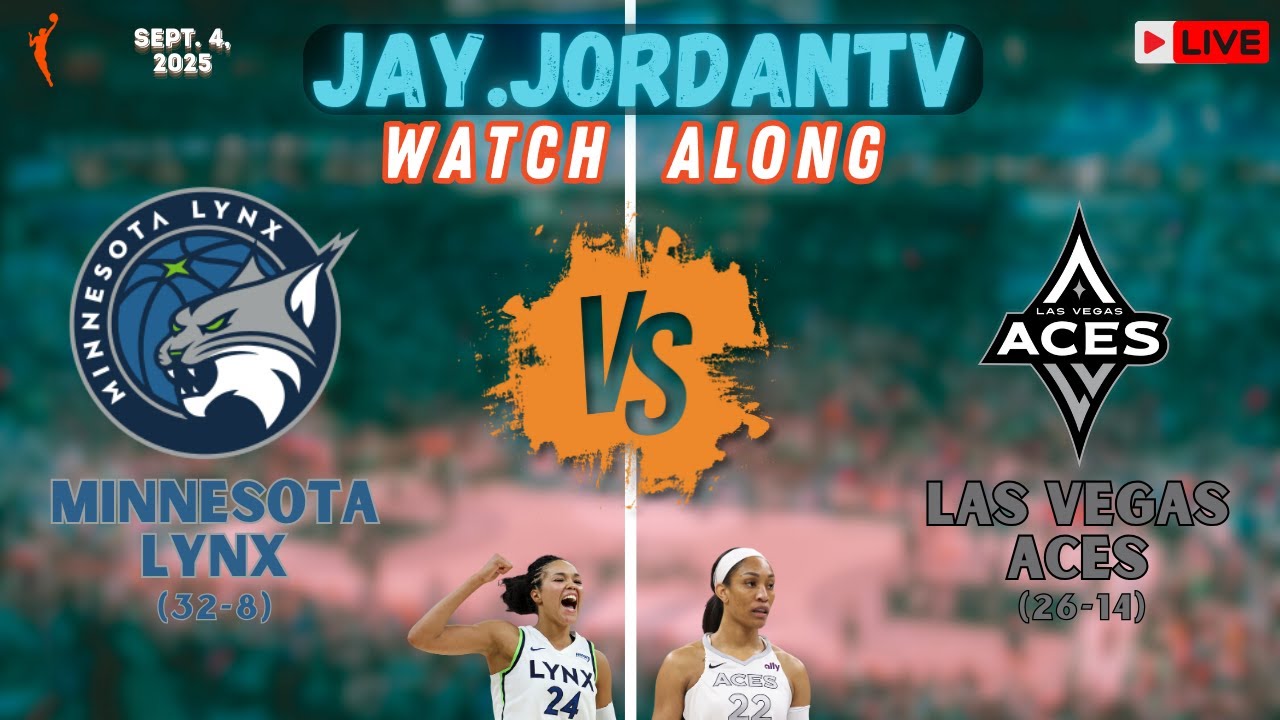 Minnesota Lynx vs Las Vegas Aces LIVE Watchalong | MVP BATTLE!!! | WNBA ...