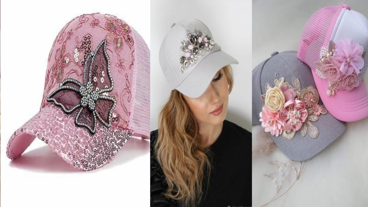 Prety Caps For Girls | Jeans caps | Elegant Baseball Caps | Trend ...
