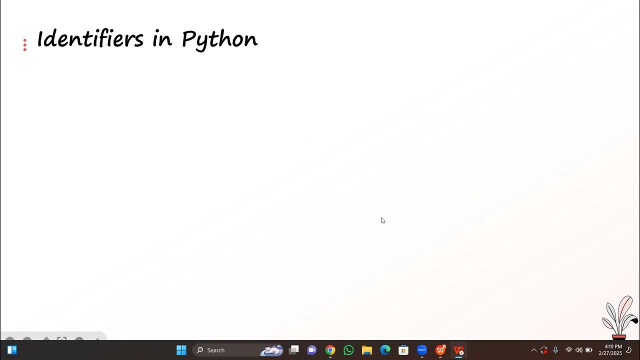 Identifiers & Keywords in Python - YouTube
