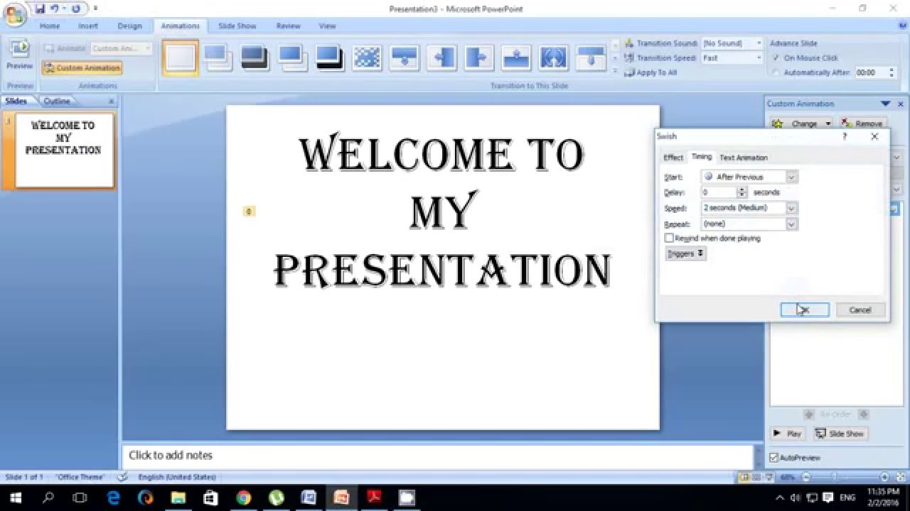 How To Add Custom Animation In Microsoft Powerpoint YouTube how-to-add-custom-animation-in-microsoft-powerpoint-youtube