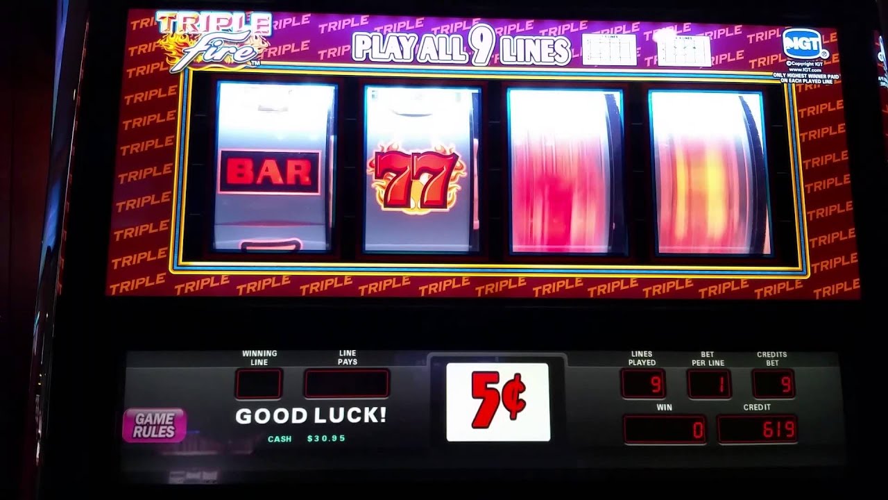 Triple Fire slot machine at Empire City casino - YouTube