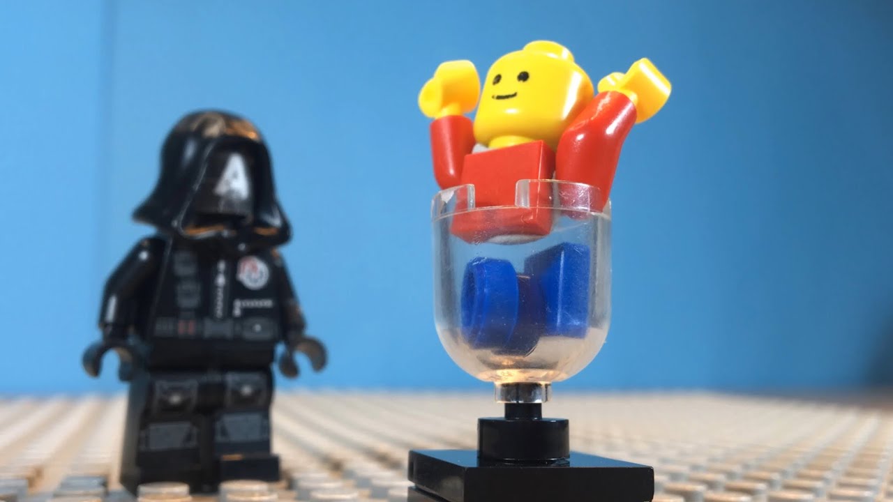 Lego Man gets blended - YouTube