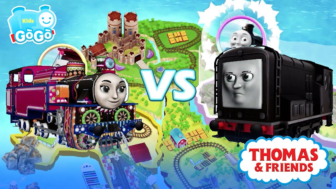 Ashima VS Diesel 10 Roaring Falls Diamond Racer Super Fast! Thomas and ...