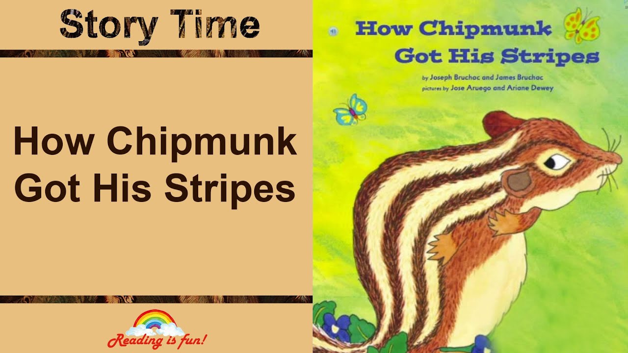 How Chipmunk Got His Stripes | Read Aloud by 5 Year Old Amy - YouTube