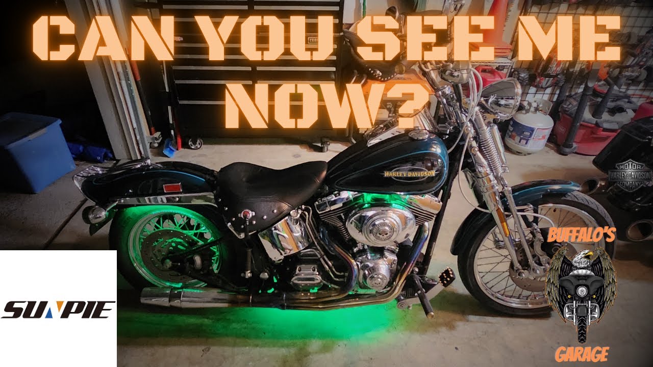 Sunpie makes chassis lights and they're going on the Softail Springer ...