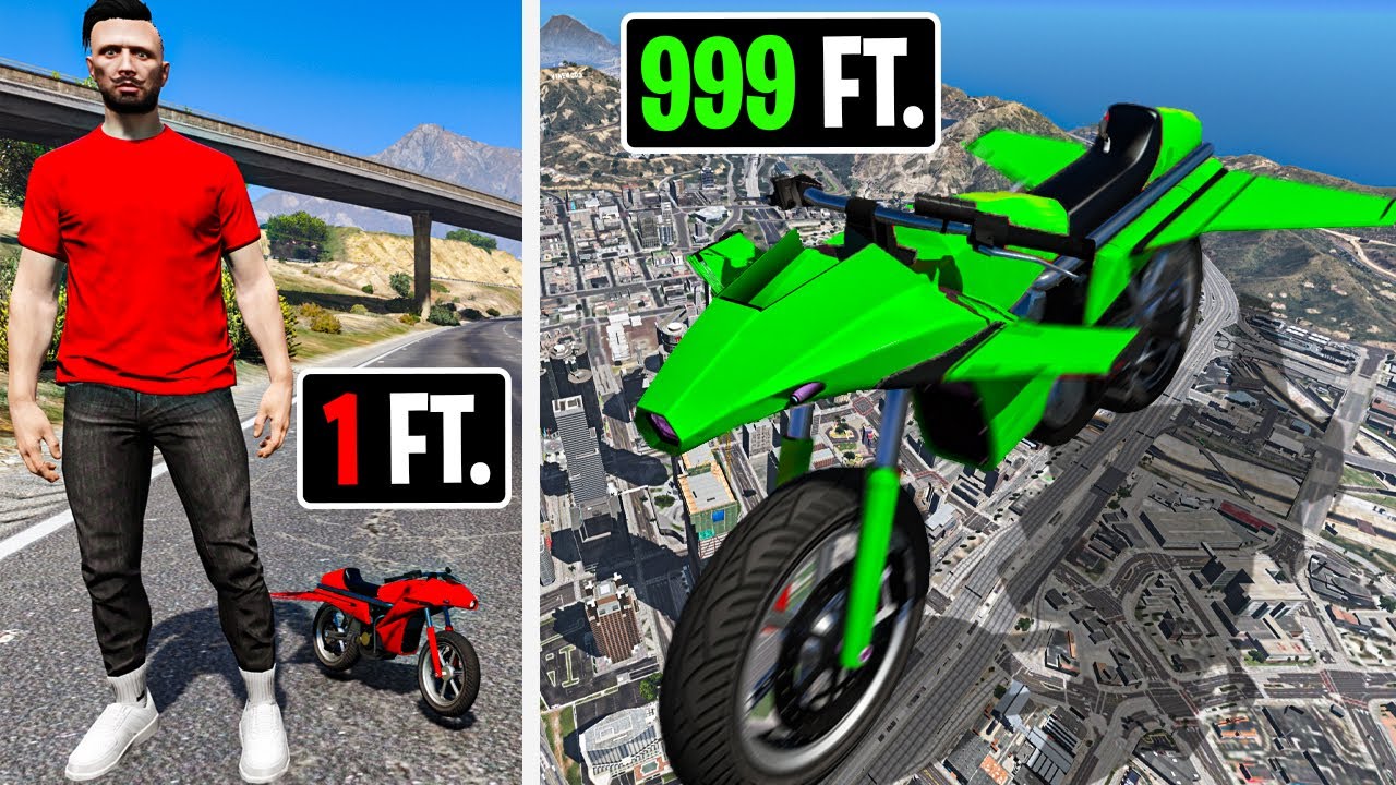 Upgrading Smallest to Biggest Flying Bike on GTA 5 RP - YouTube
