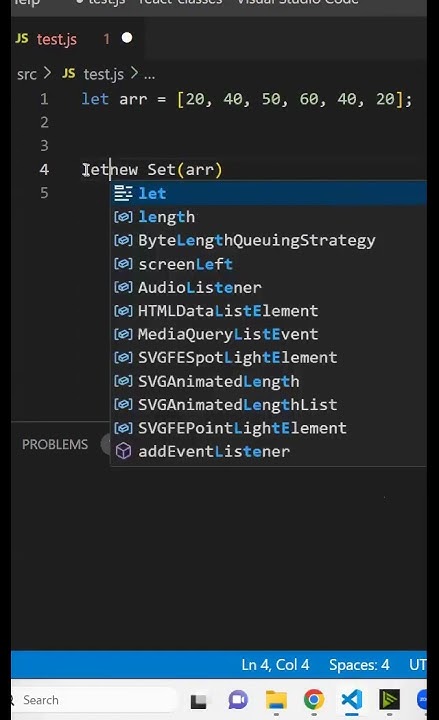 Remove Duplicates From Array With One Line Arrays In Javascript Array Javascript Youtube
