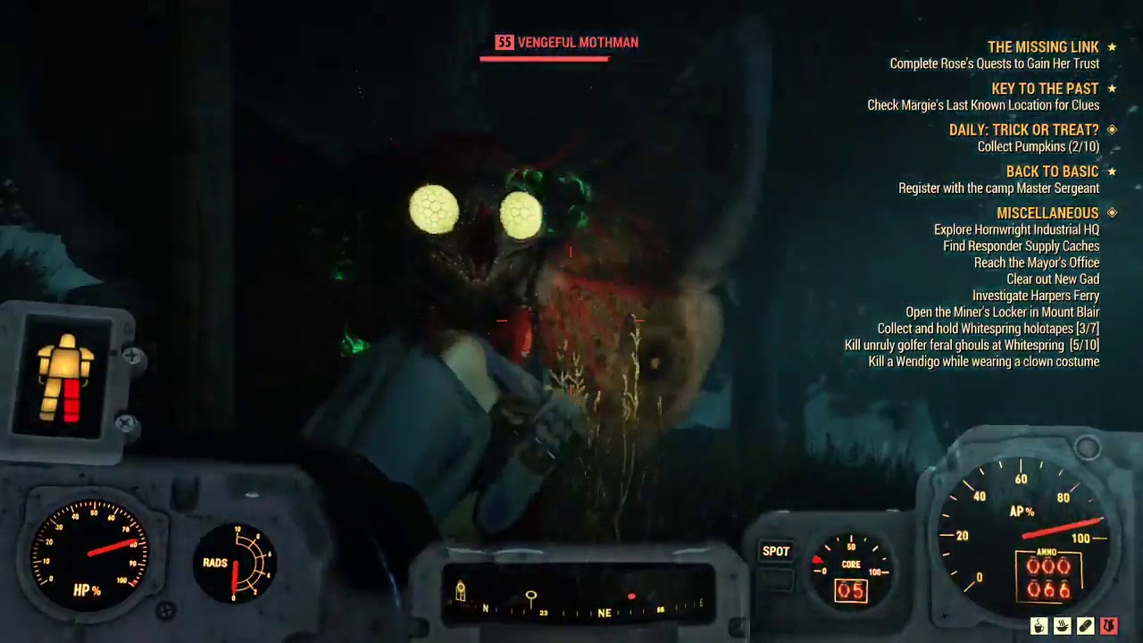 Mothman Fight Fallout 76 - YouTube