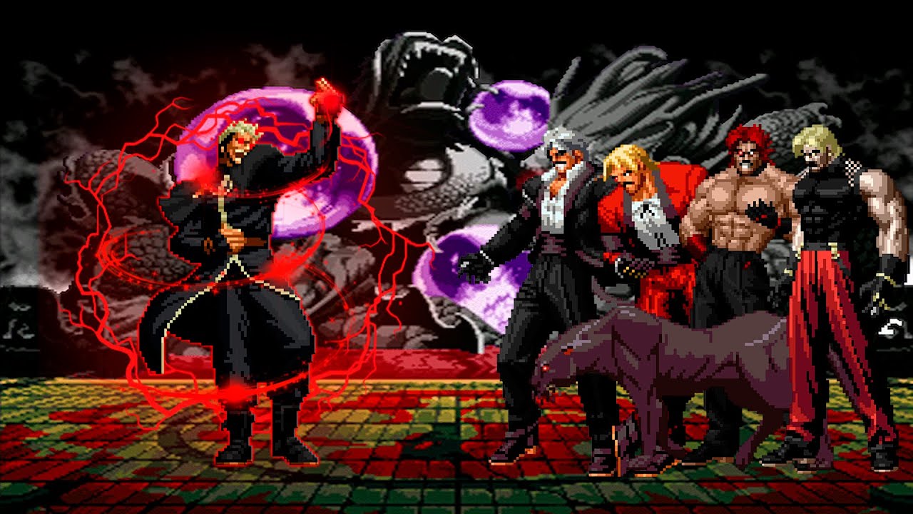 [KOF Mugen] Priest Goenitz vs Rugal Bernstein Team - YouTube