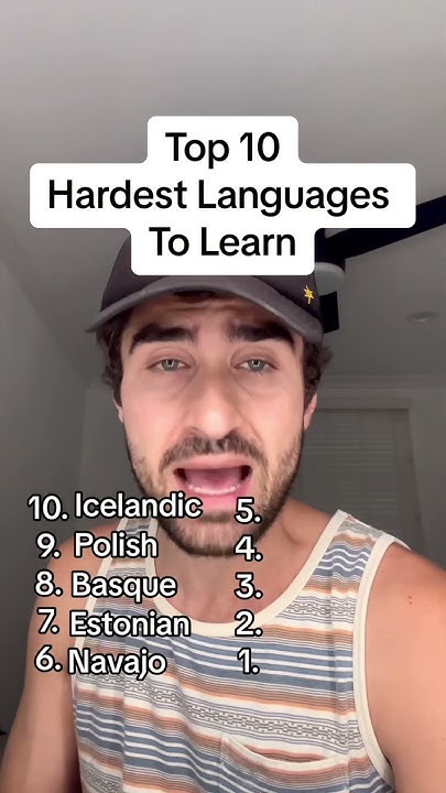 Top 10 Hardest Languages To Learn - YouTube