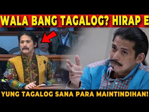 🔴 WALA bang TAGALOG diyan?! Ang HIRAP e!! - SEN. ROBIN | Jevara PH ...