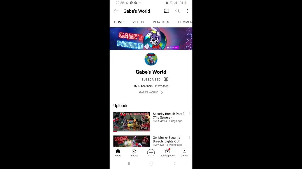 Congratulations Gabe's World! You Hit 1M Subs - YouTube