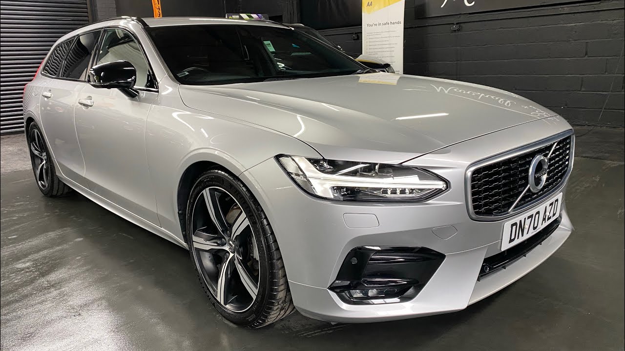 2020/70 Volvo V90 2.0 D4 R-Design Plus Euro 6 ( Bright silver - S/H to ...