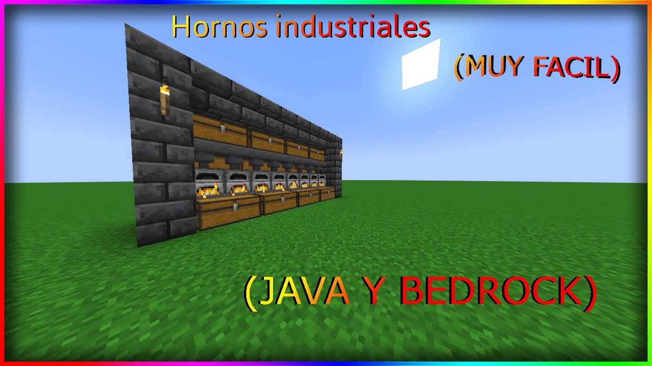 Como HACER hornos industriales básicos (MUY FACIL) Minecraft Tutorial 1.19.3 (Java y Bedrock ...
