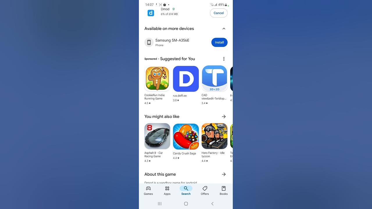 How to download dmod game in playstore in android. - YouTube